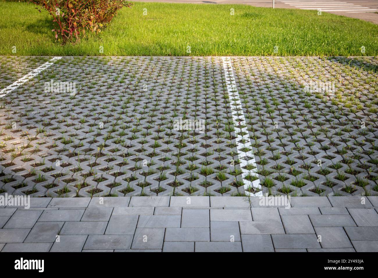 Pavement with design elements in the shape of a diamond Stock Photo - Alamy