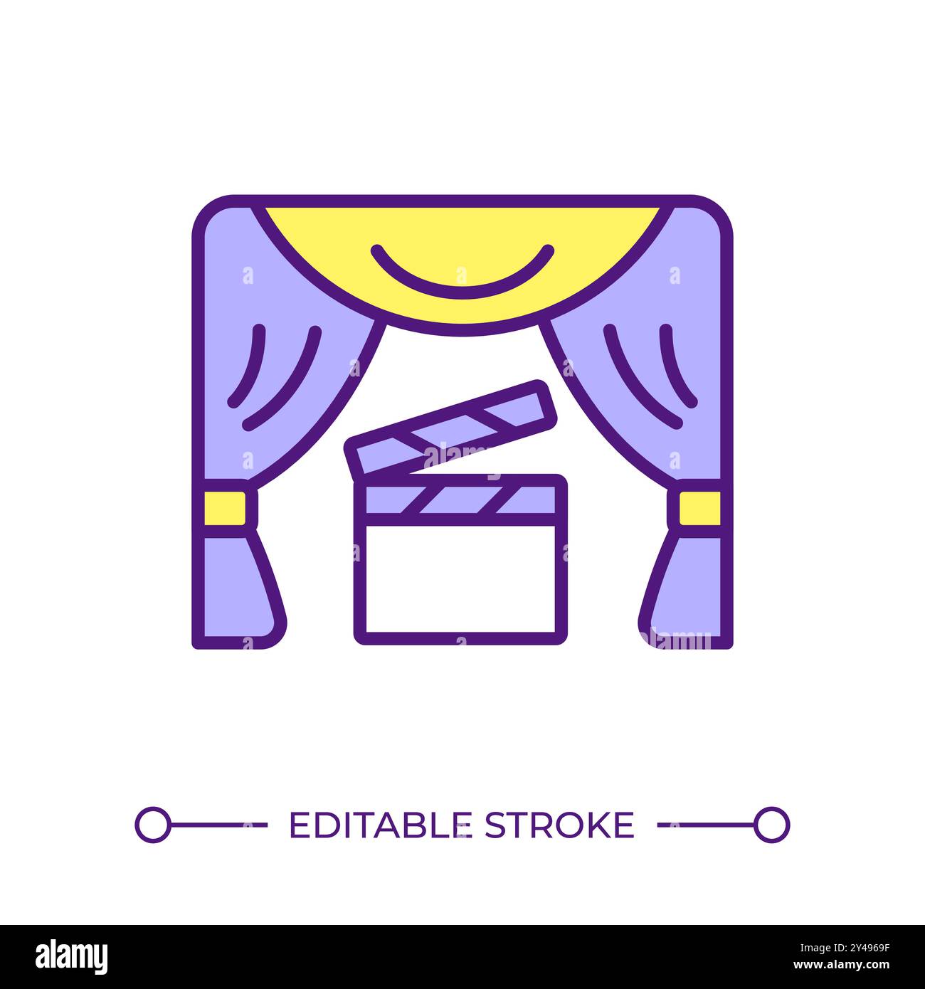 Movie premiere RGB color icon Stock Vector Image & Art - Alamy