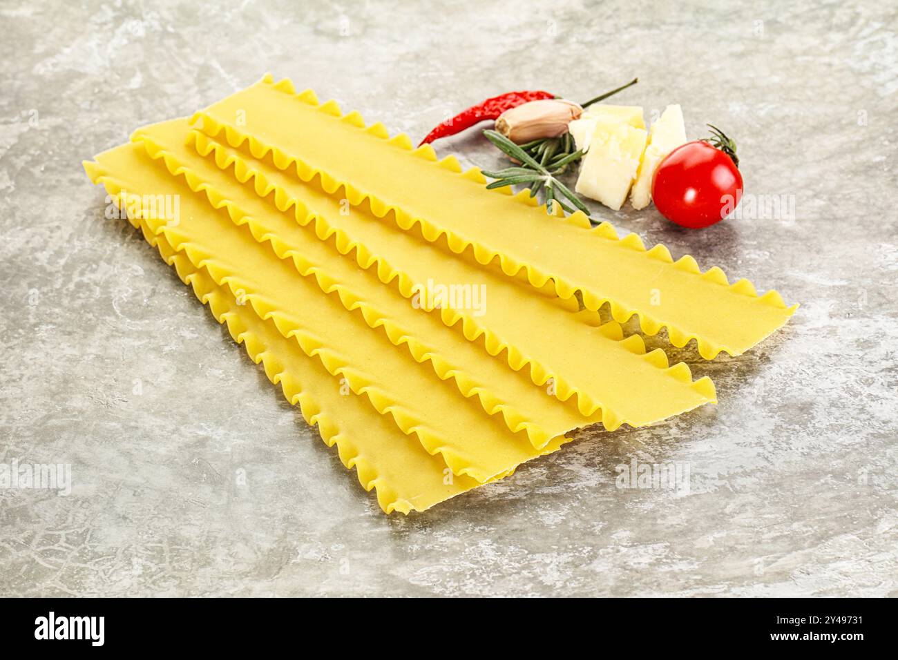 Uncooked raw Lasagna dry sheets for bake Stock Photo - Alamy