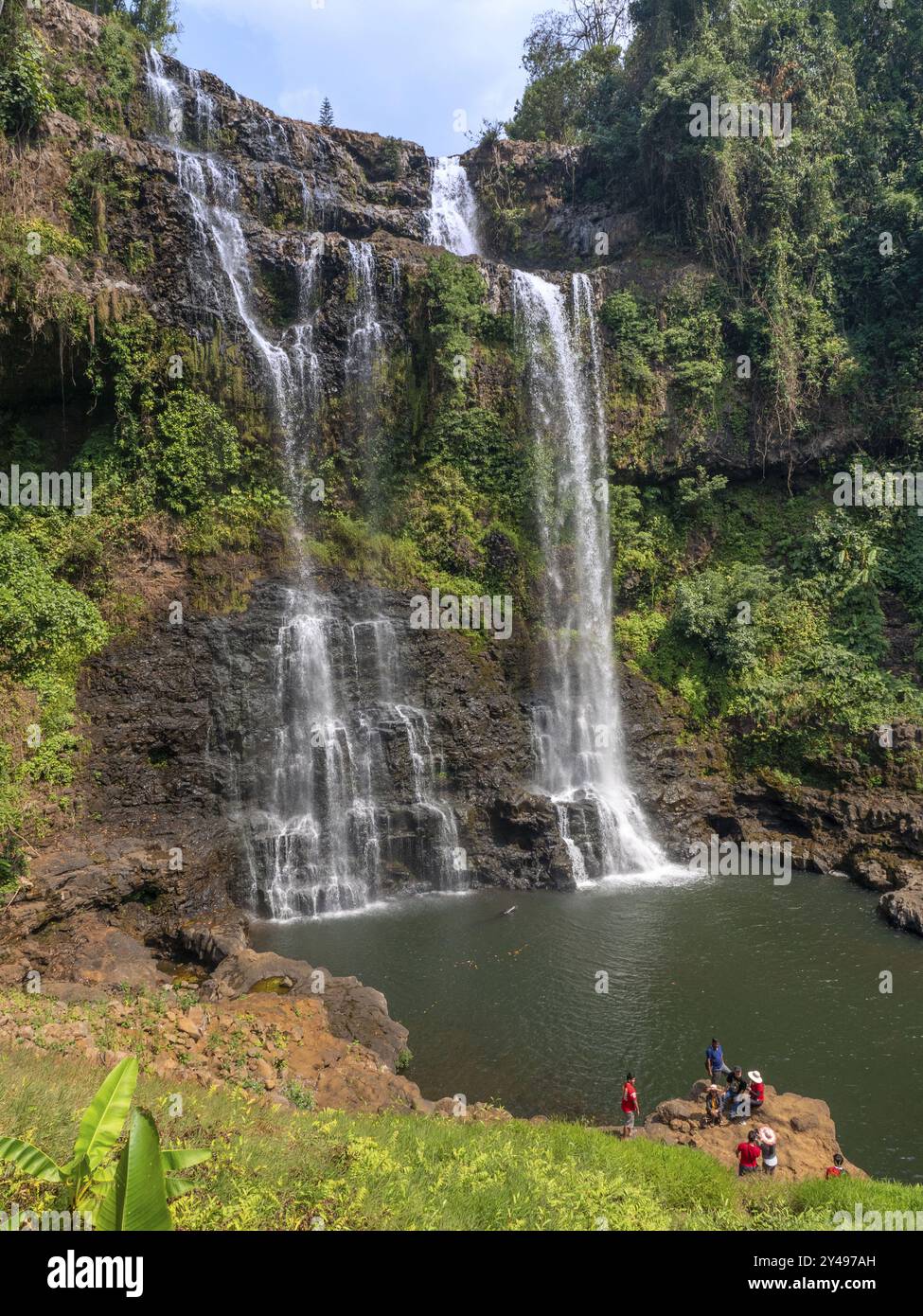 LAOS, CHAMPASAK PROVINCE, CHAMPASAK, BOLOVEN PLATEAU, TAT GNEUANG ...