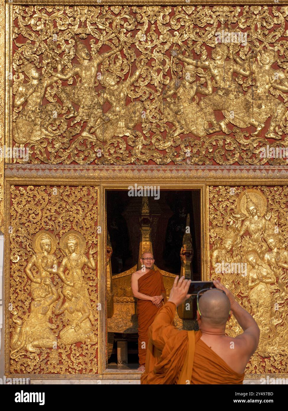 LAOS, LUANG PRABANG, VAT XIENG THONG TEMPLE, THE HOHNG KEP MIEN AND ITS ...
