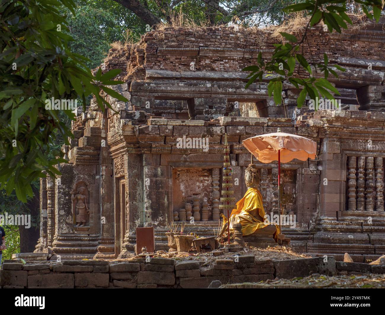 LAOS, CHAMPASAK PROVINCE, CHAMPASAK, VAT PHOU TEMPLE, SHIVA LINGAM ...