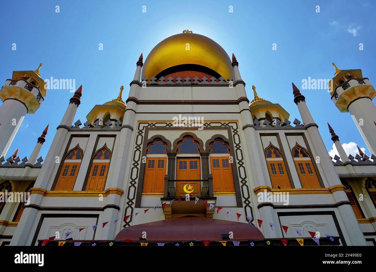 Masjid Sultan, aka Sultan Mosque of Singapore, was built in 1929 and ...