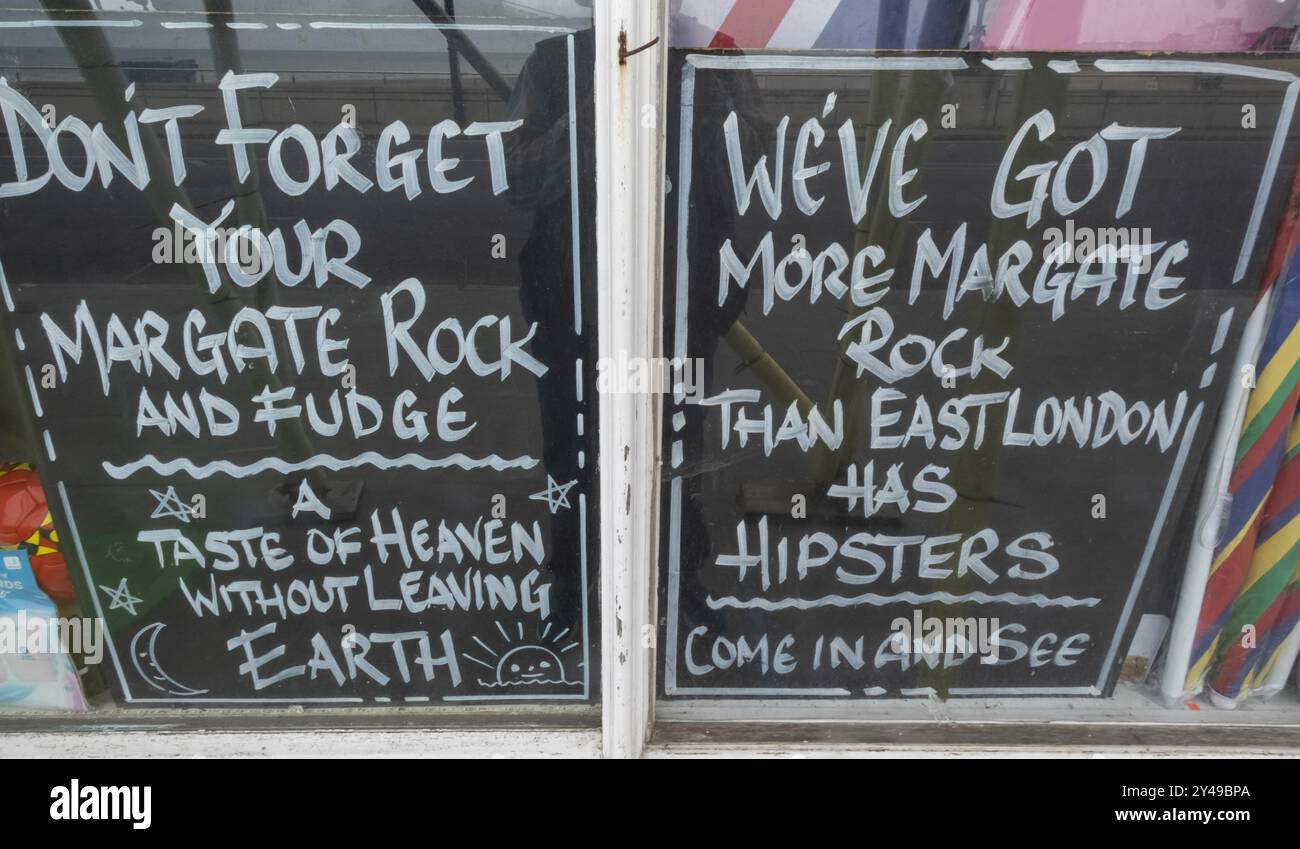 England, Kent, Margate, The Old Town, Souvenir Shop, Amusing Window ...