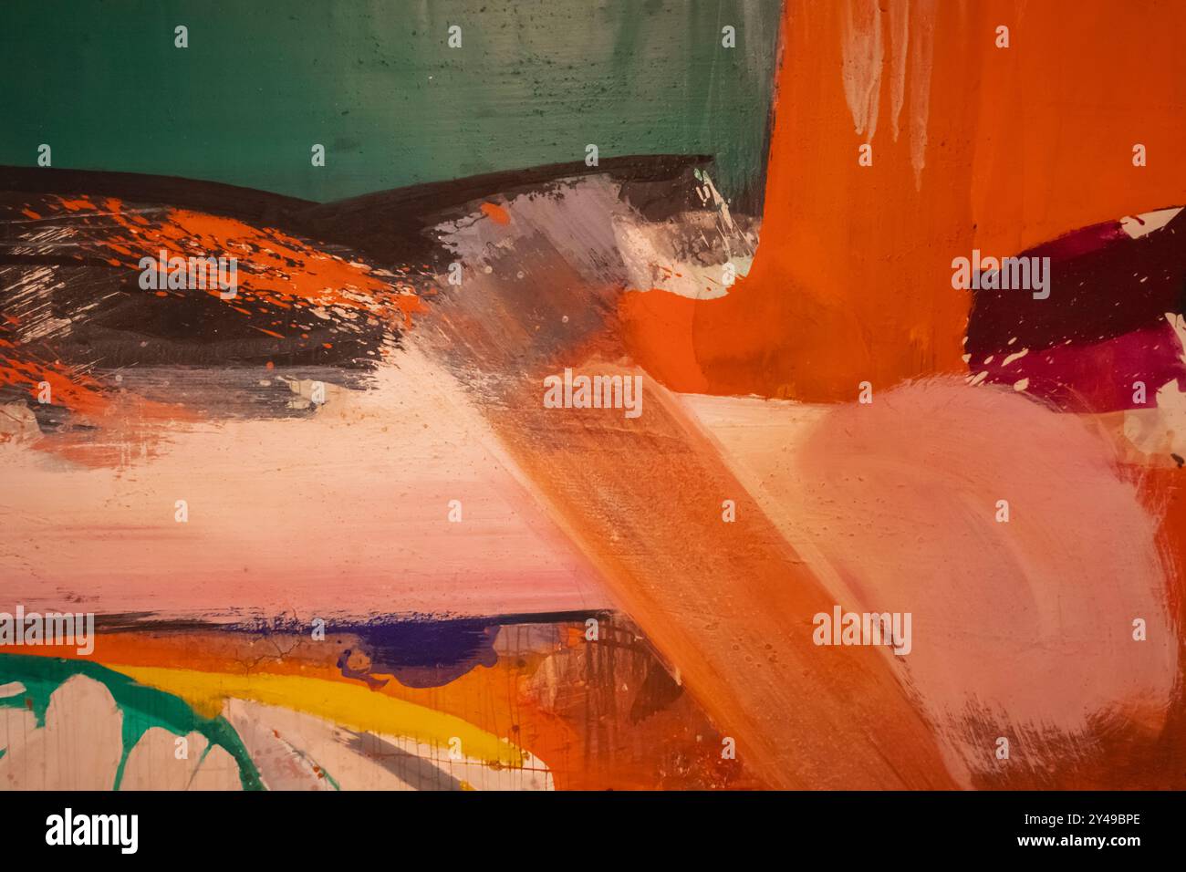 Painting titled "Locomotion" by American Artist Ed Clark dated 1963 ...