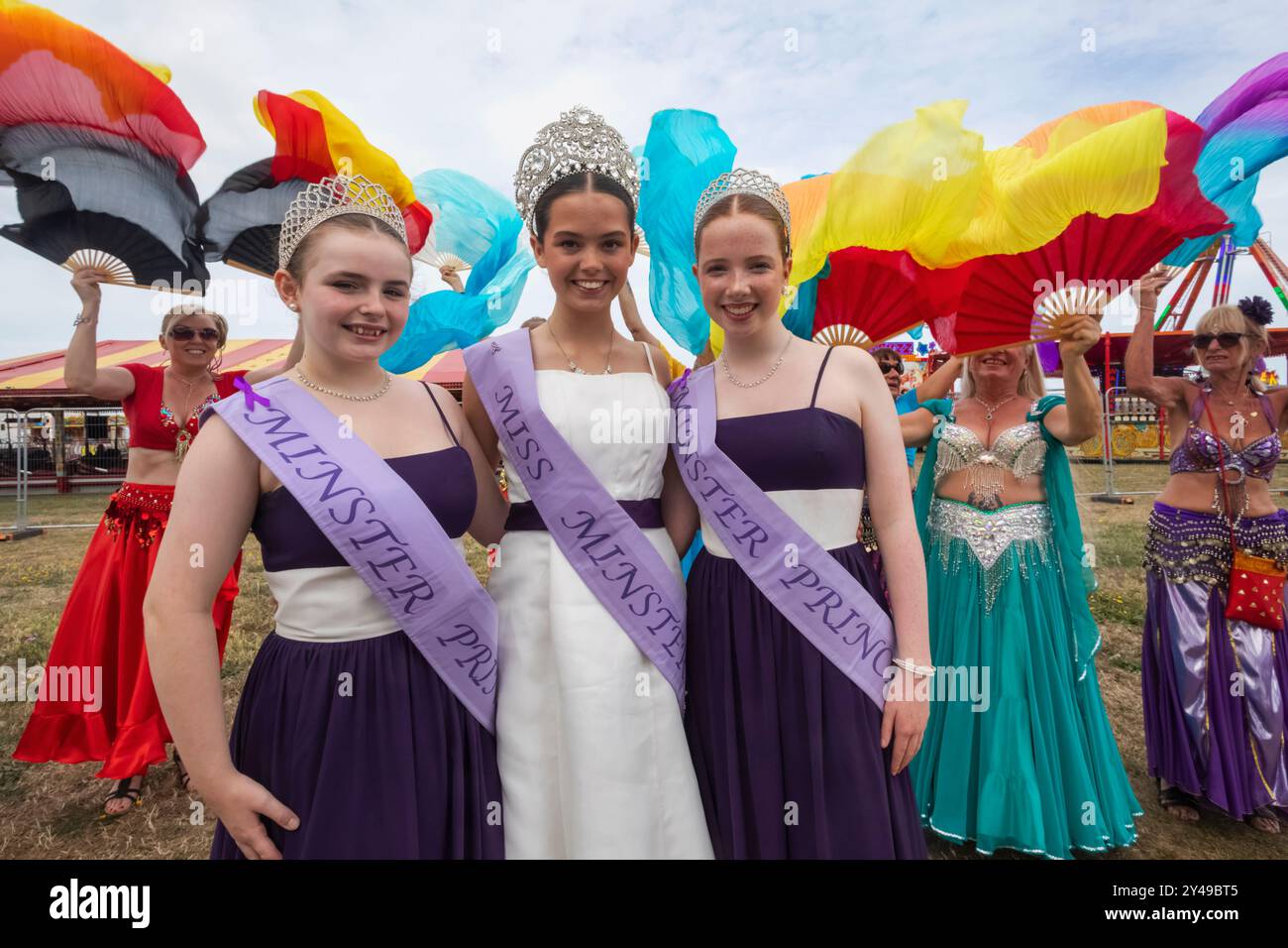 England, Kent, Margate, Margate Carnival, Group Portrait of Miss ...
