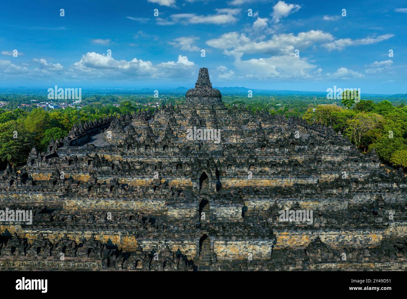 Ancient largest Buddhist Borobudur Temple in Yogyakarta, Indonesia ...