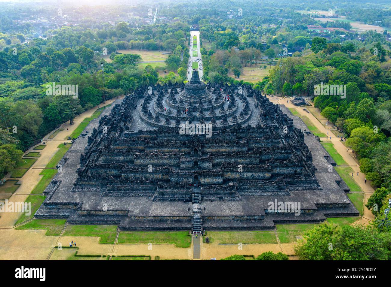 Ancient largest Buddhist Borobudur Temple in Yogyakarta, Indonesia ...