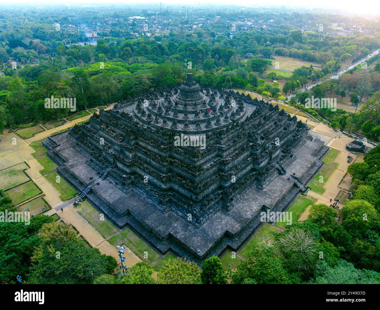 Ancient largest Buddhist Borobudur Temple in Yogyakarta, Indonesia ...