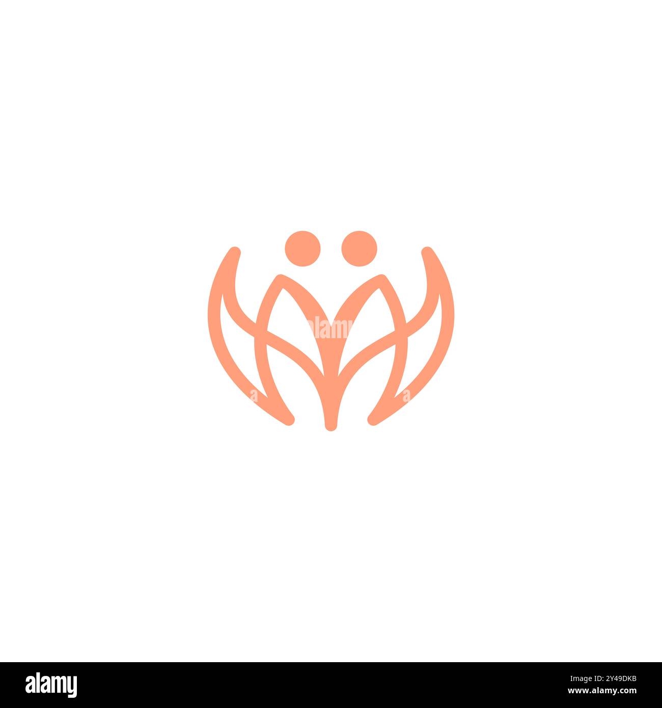 Letter M Lotus People Logo Design Stock Vector Image & Art - Alamy