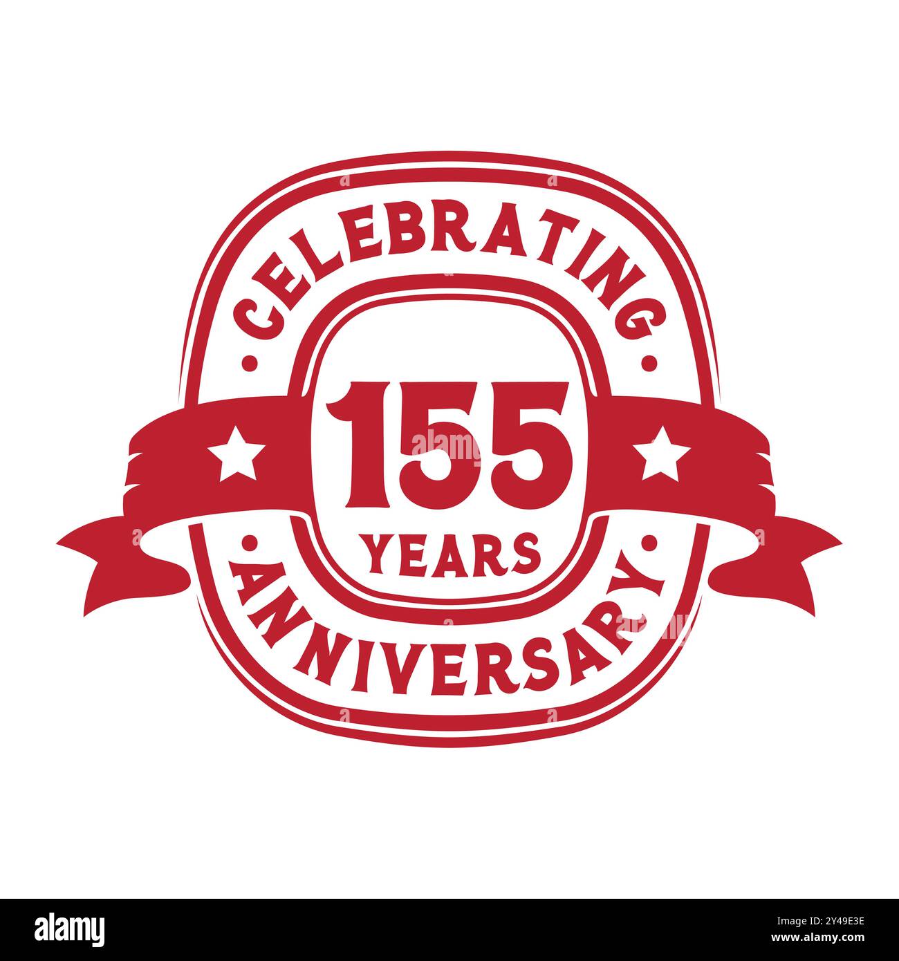 155th Anniversary Celebration Logo Design Template. 155th Anniversary ...