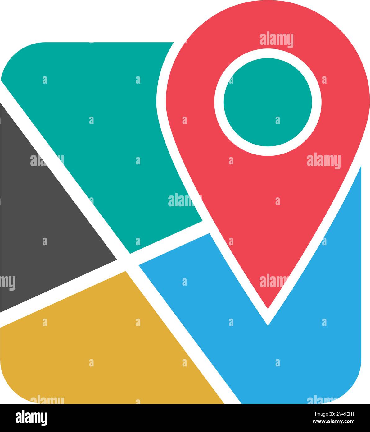 Pointer map icon design template Stock Vector Image & Art - Alamy