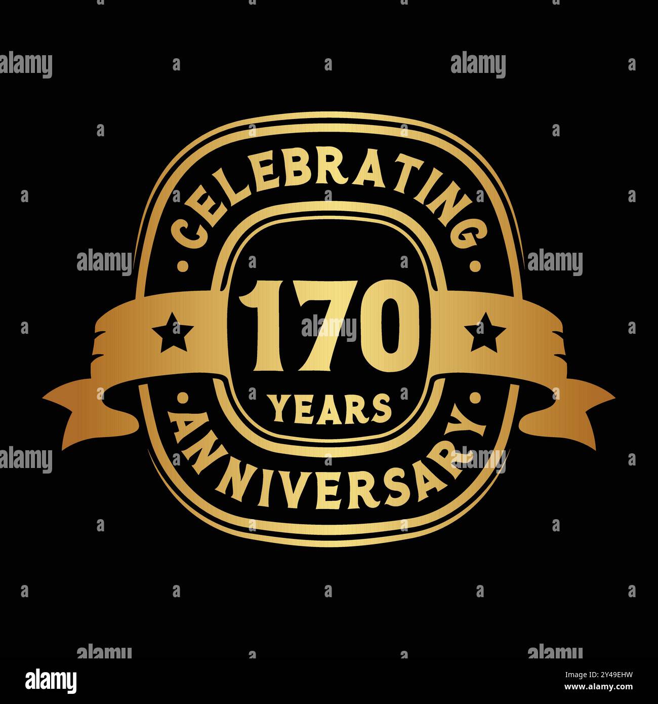 170th Anniversary Celebration Logo Design Template. 170th Anniversary ...