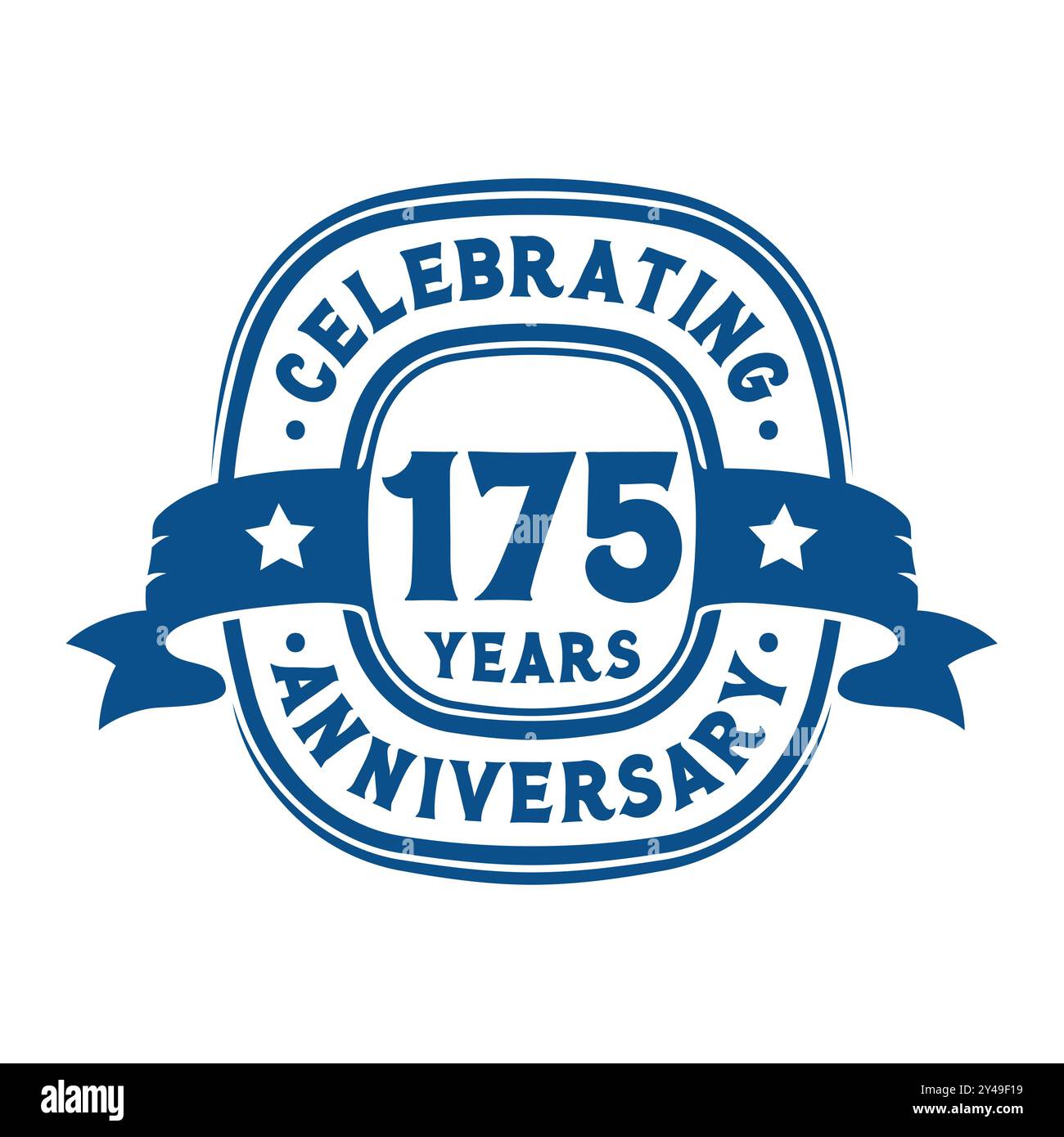 175th Anniversary Celebration Logo Design Template. 175th Anniversary Vector and Illustration ...