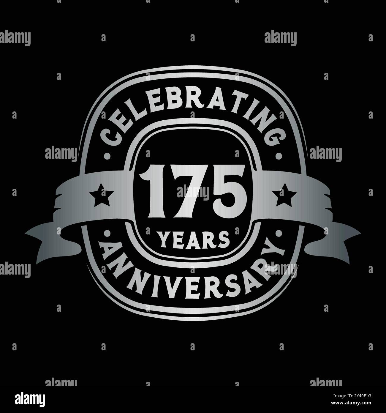 175th Anniversary Celebration Logo Design Template. 175th Anniversary ...