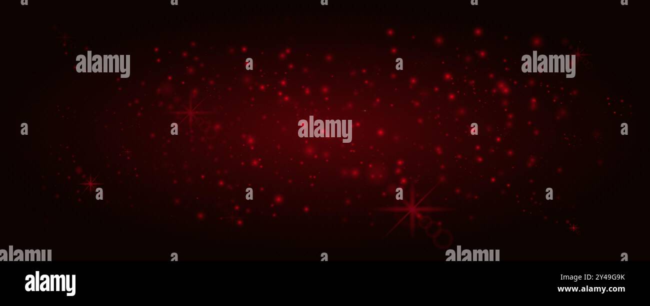 Glare light effect. Star Red dust, sparkles. Glowing stars, lights ...