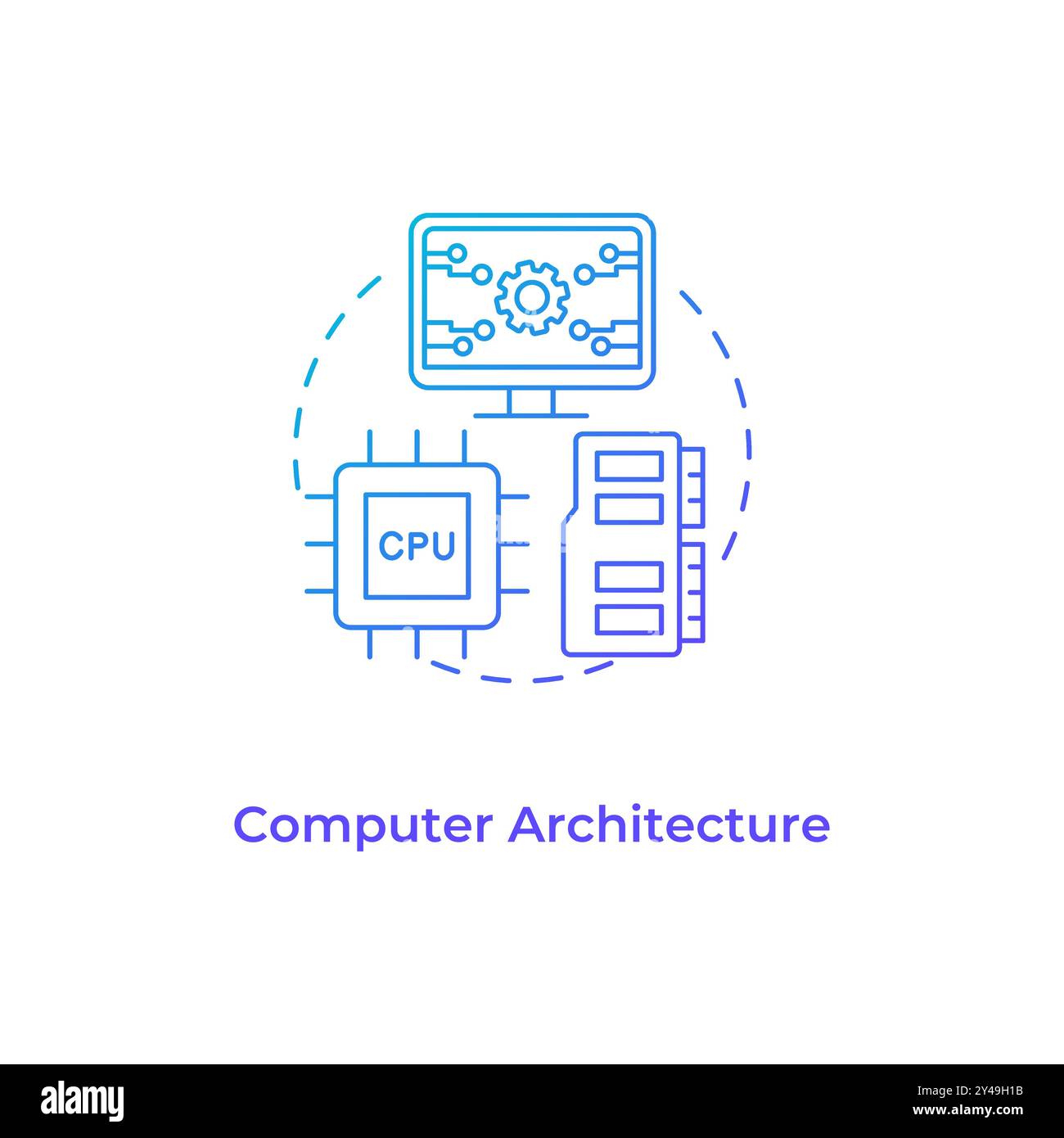 Computer parts conceptual Cut Out Stock Images & Pictures - Alamy