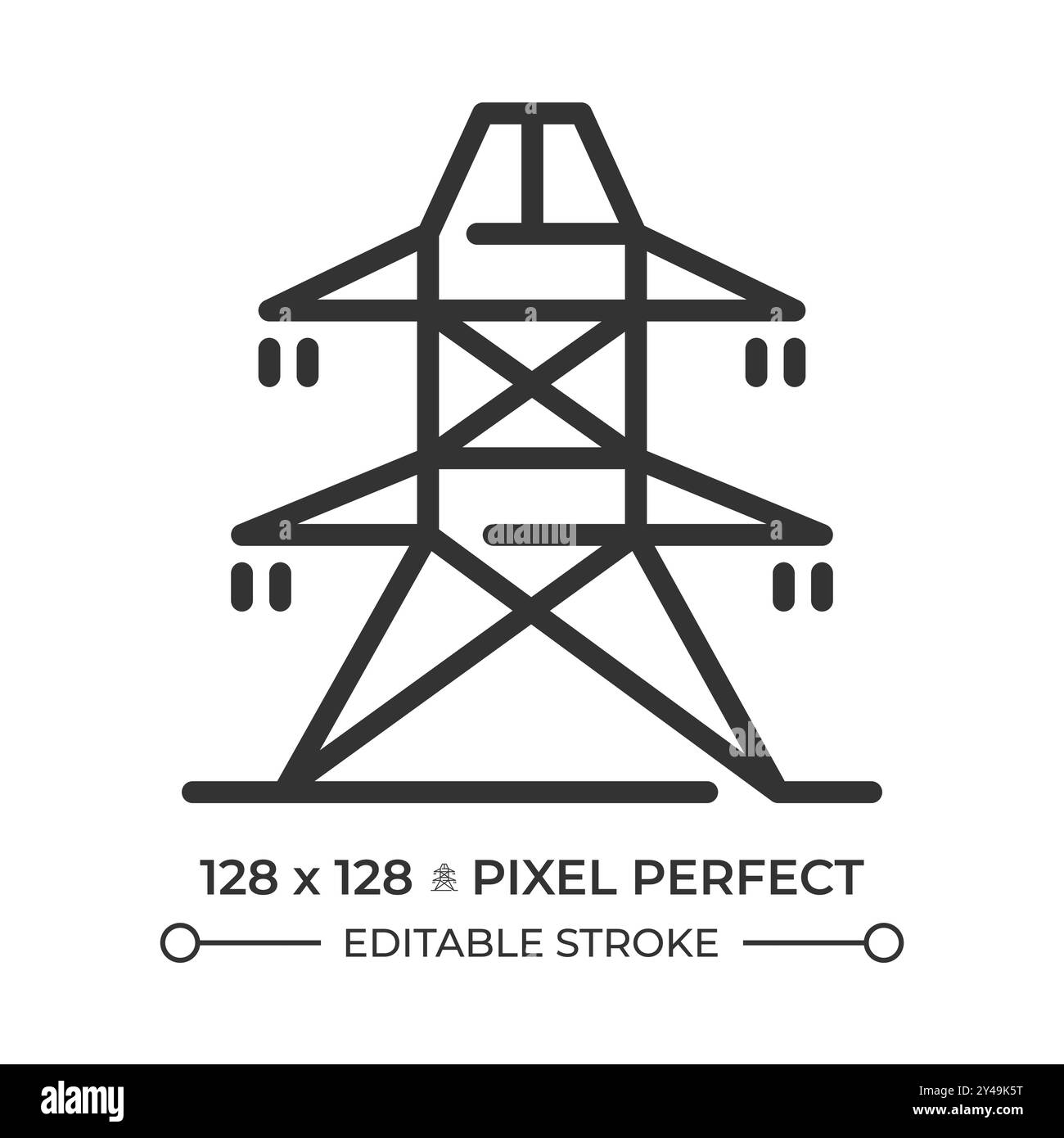 Powerline cables Stock Vector Images - Alamy