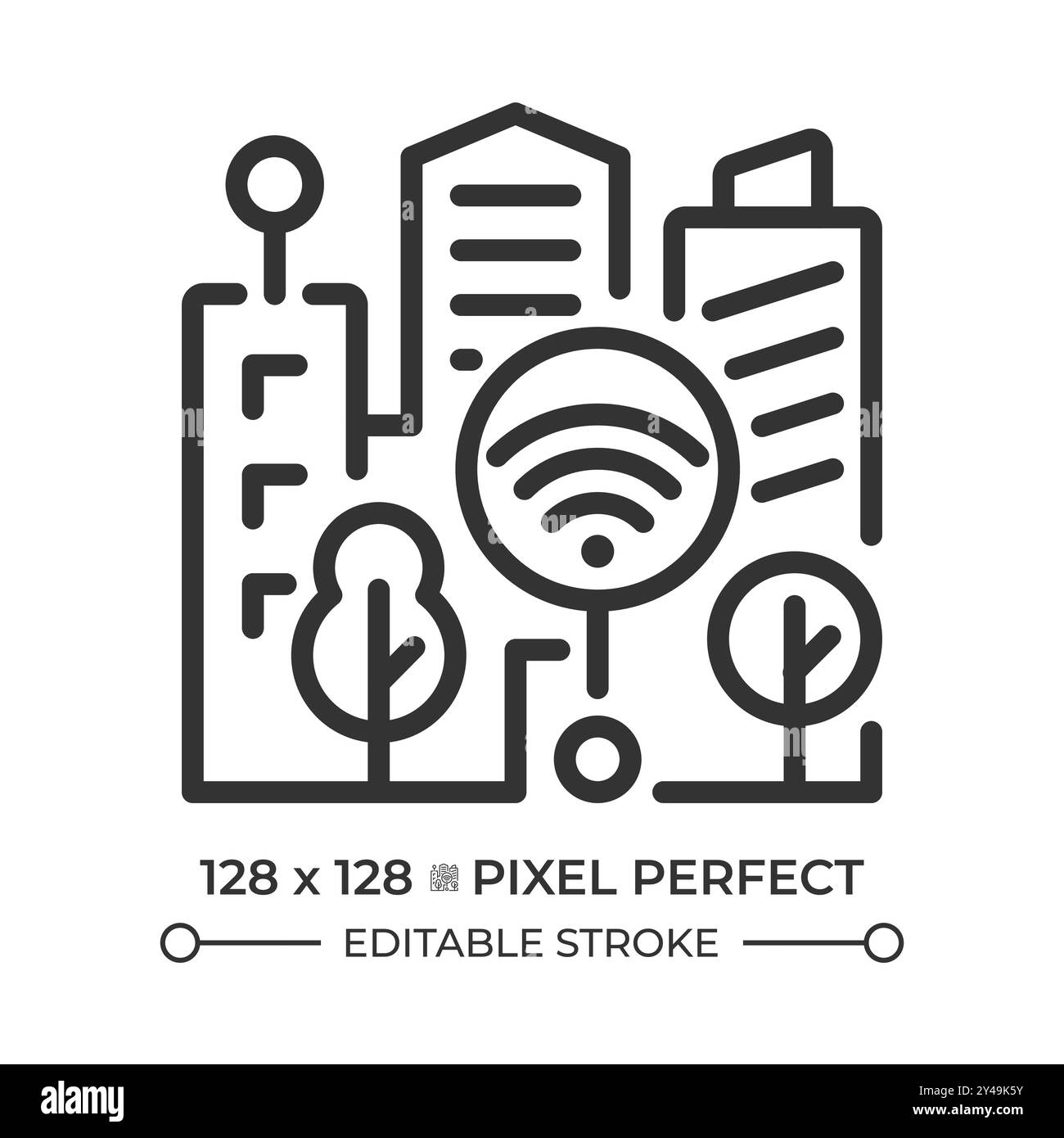 Smart city image Stock Vector Images - Alamy