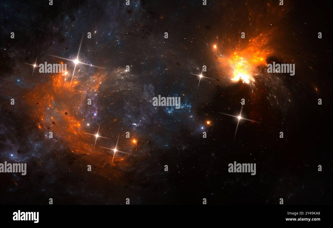 Nebula is a place where new stars are born Stock Photo - Alamy