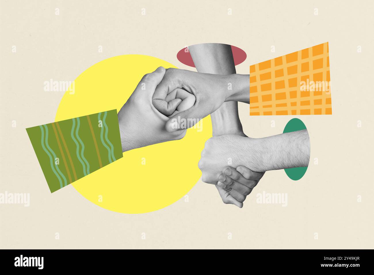 Composite trend artwork 3D sketch image photo collage of four ...