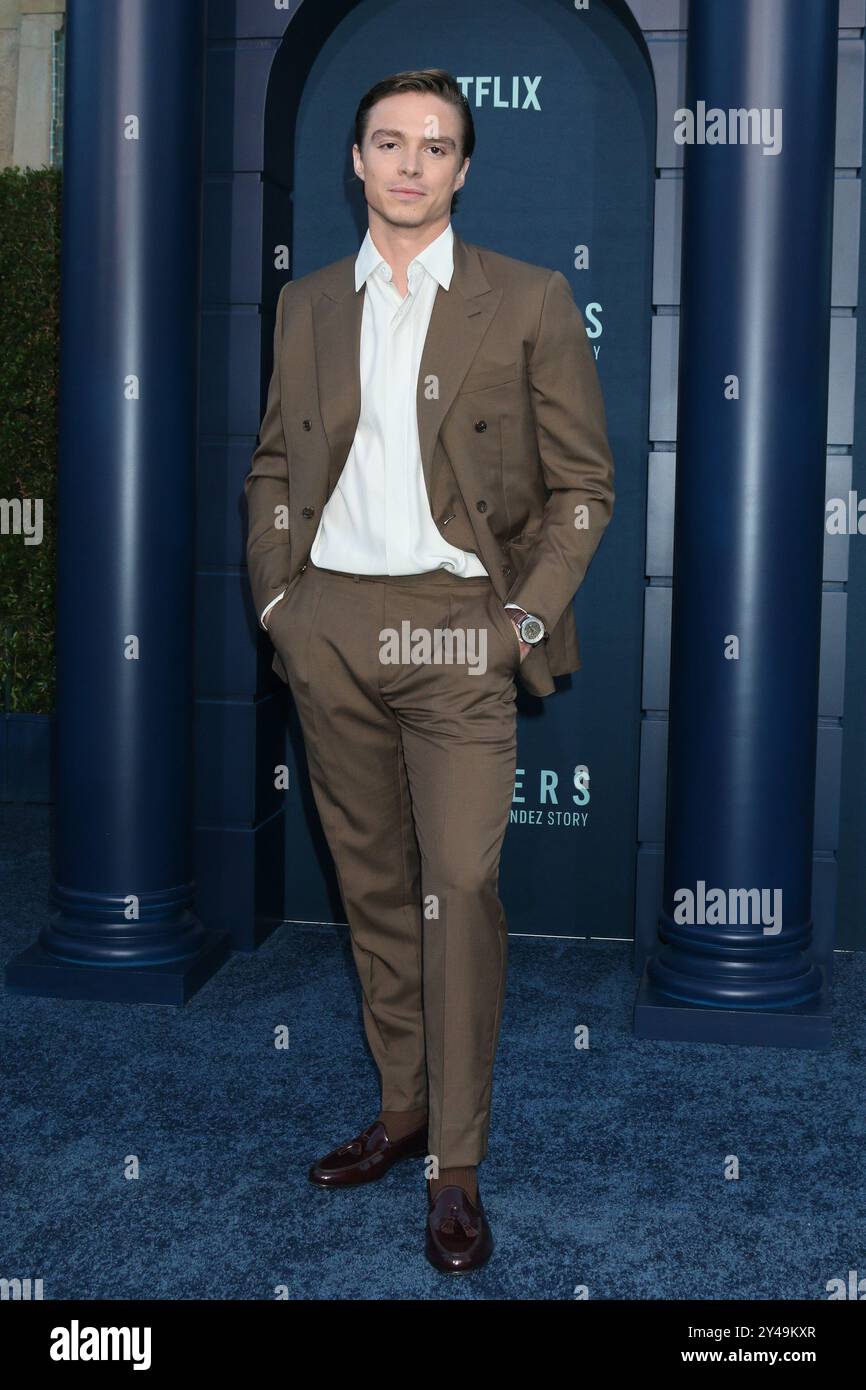 Los Angeles, USA. 16, September, 2024. Pictured left to right, Nicholas ...