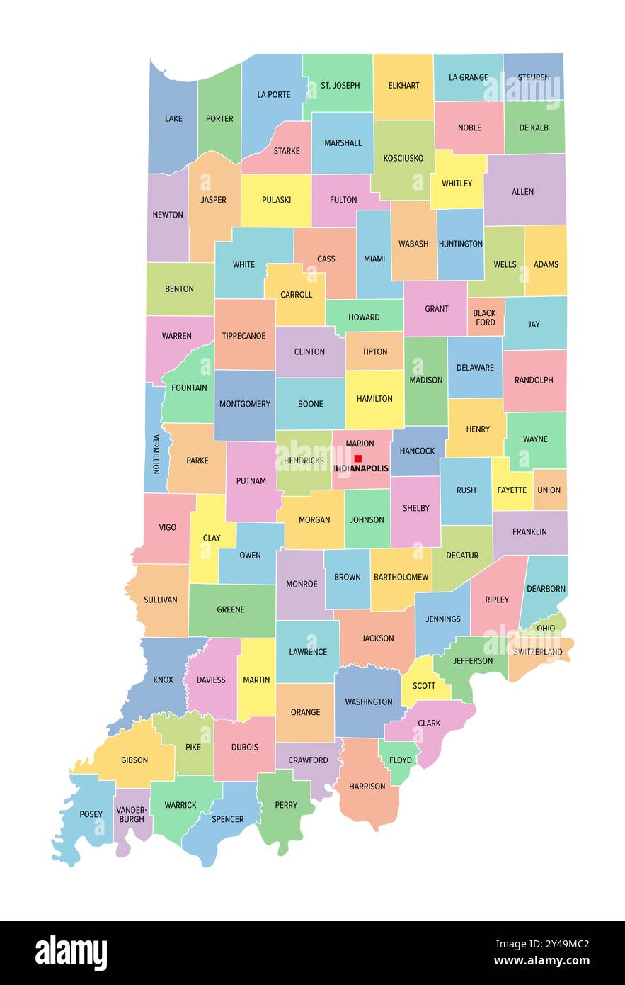 State And County Maps Of Indiana 1878, Indiana State Sectional And
