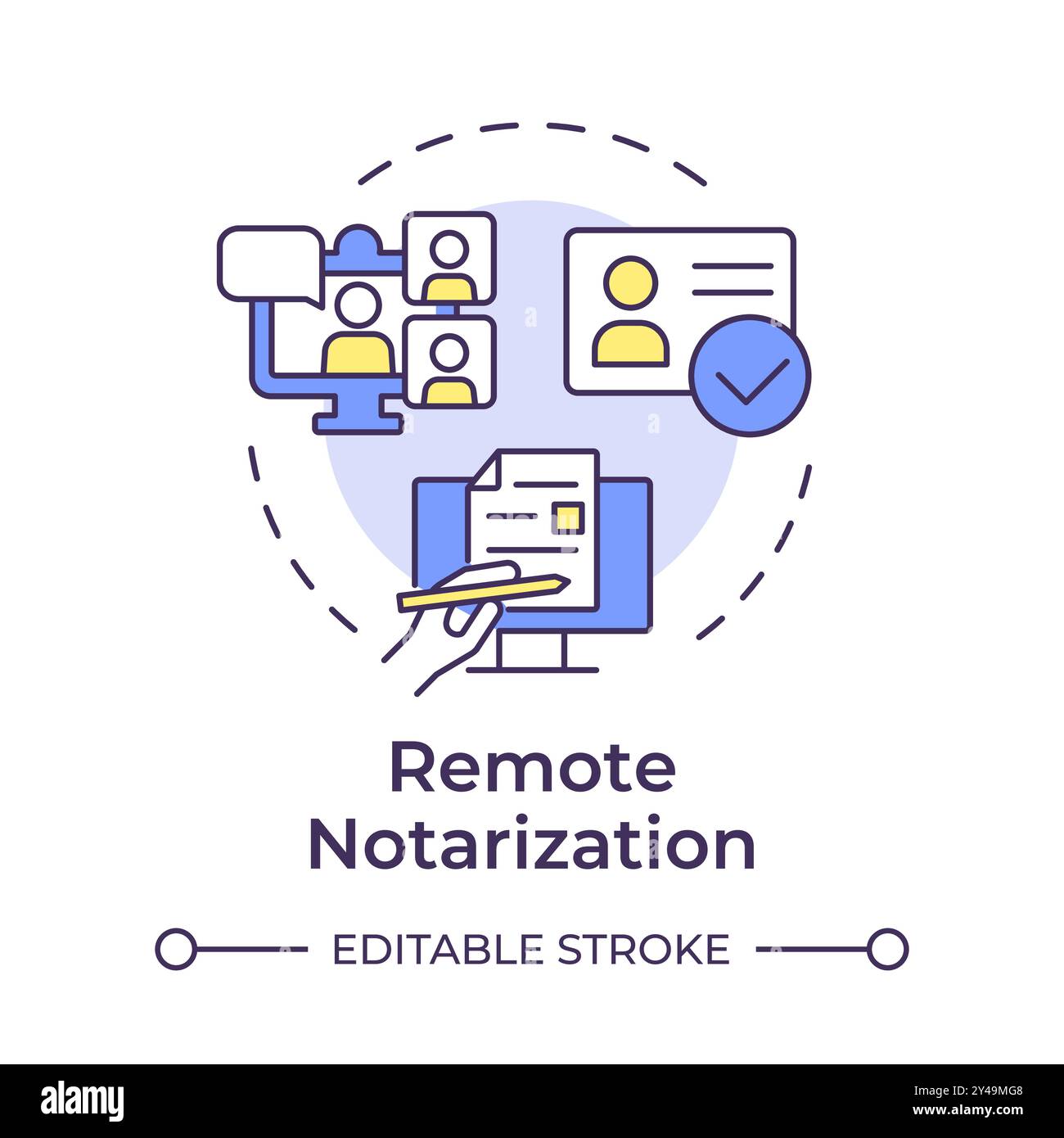 Remote notarization hi-res stock photography and images - Alamy