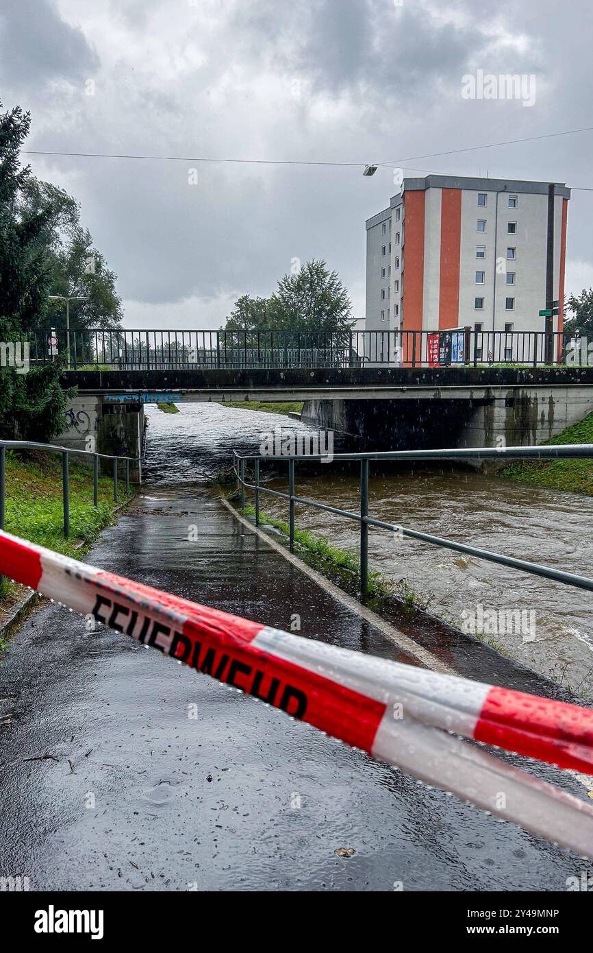 Linz, Urfahr, Hochwasser 17.09.2024, Linz, AUT, Urfahr, Hochwasser, im ...
