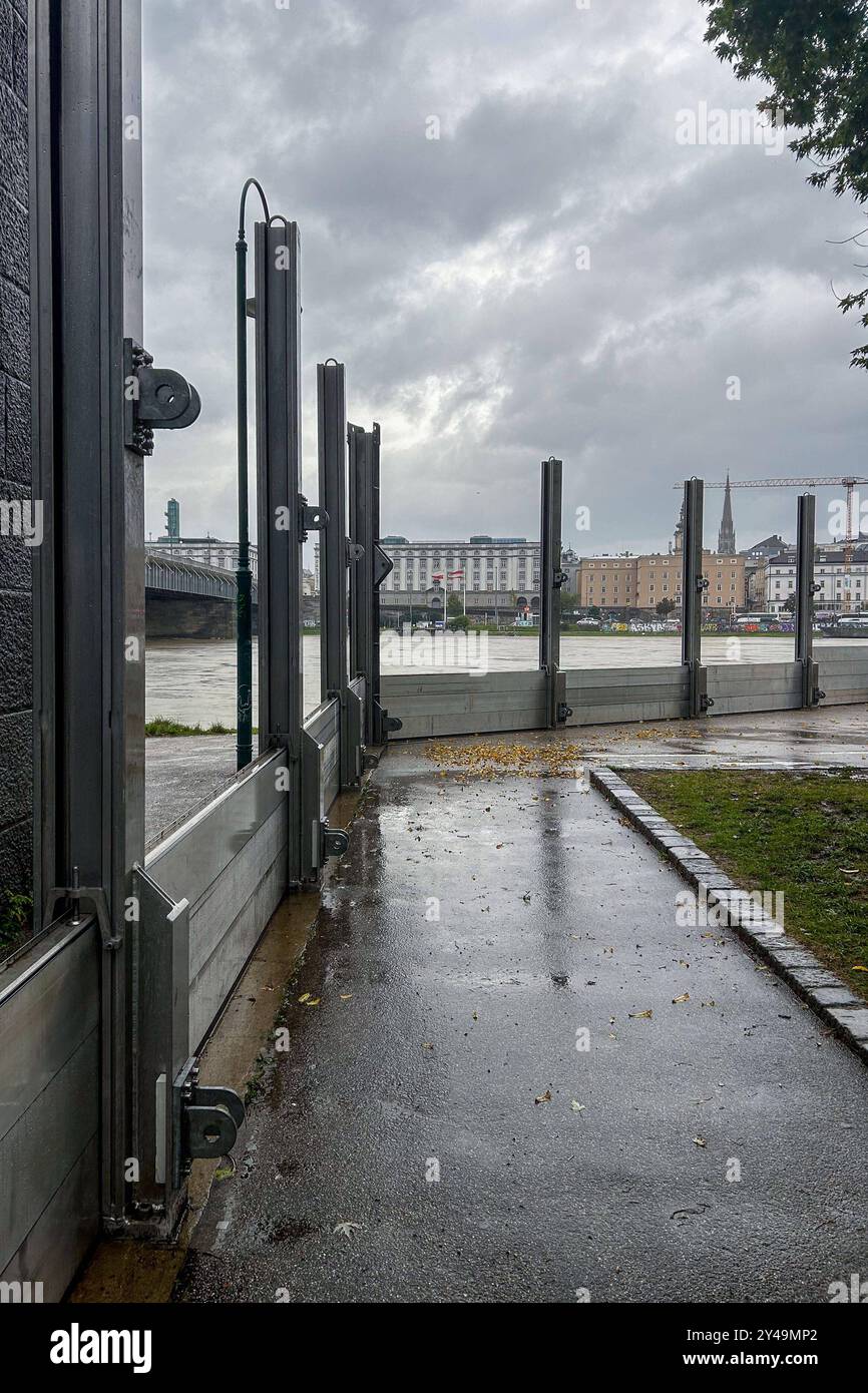 Linz, Urfahr, Hochwasser 17.09.2024, Linz, AUT, Urfahr, Hochwasser, im ...