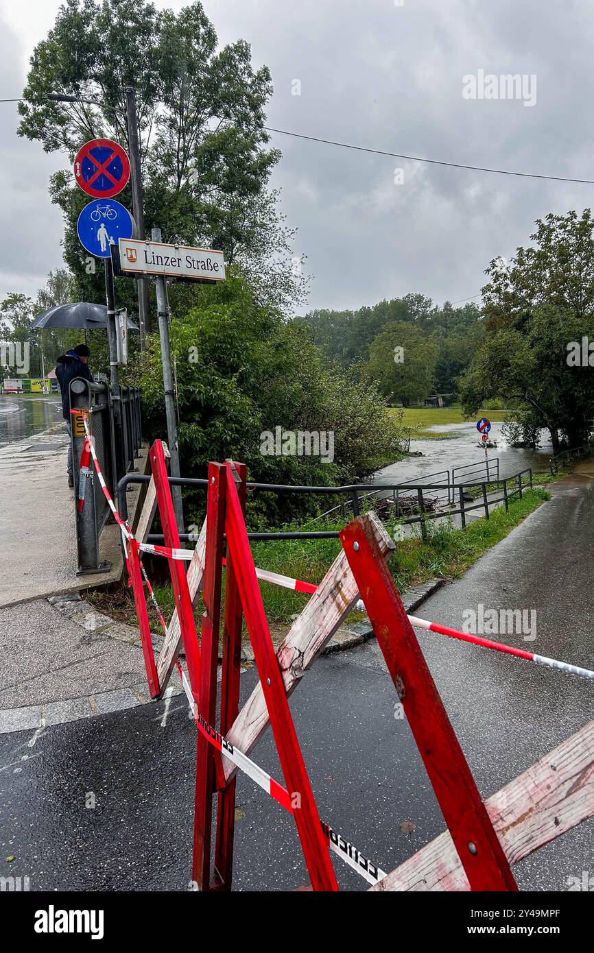 Linz, Urfahr, Hochwasser 17.09.2024, Linz, AUT, Urfahr, Hochwasser, im ...