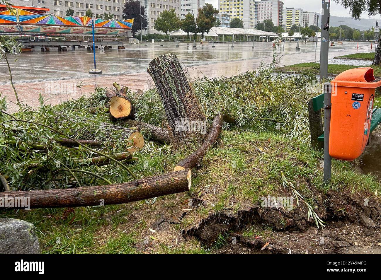 Linz, Urfahr, Hochwasser 17.09.2024, Linz, AUT, Urfahr, Hochwasser, im ...