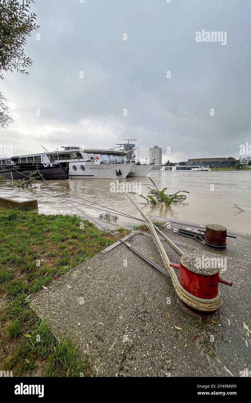 Linz, Urfahr, Hochwasser 17.09.2024, Linz, AUT, Urfahr, Hochwasser, im ...