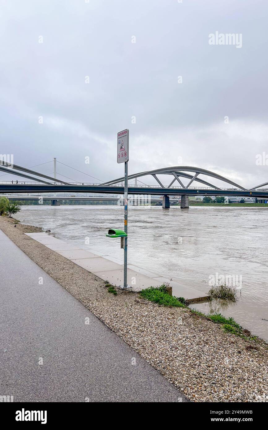 Linz, Urfahr, Hochwasser 17.09.2024, Linz, AUT, Urfahr, Hochwasser, im ...