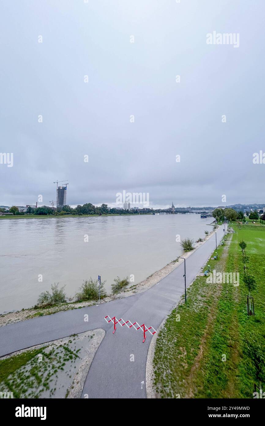 Linz, Urfahr, Hochwasser 17.09.2024, Linz, AUT, Urfahr, Hochwasser, im ...