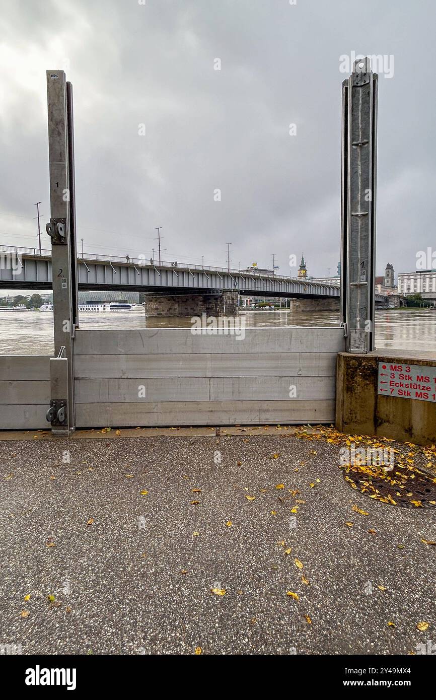 Linz, Urfahr, Hochwasser 17.09.2024, Linz, AUT, Urfahr, Hochwasser, im ...