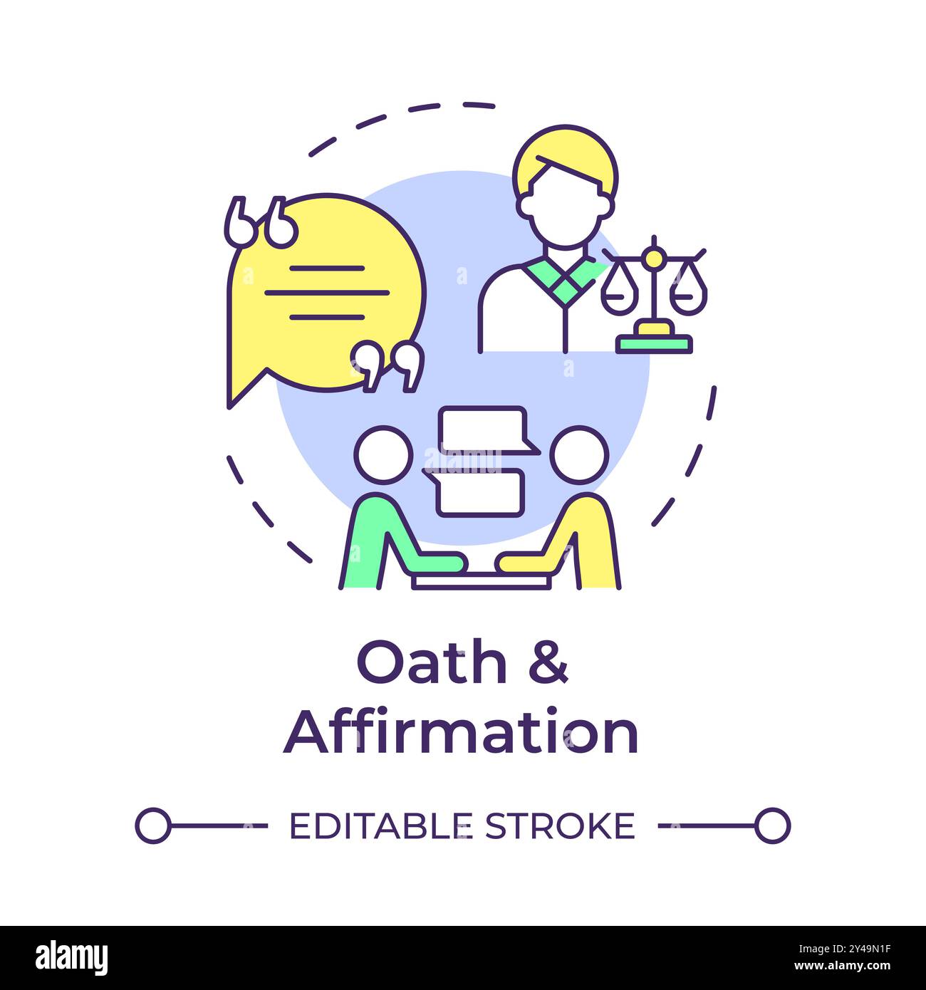 Judicial system discussion Stock Vector Images - Alamy