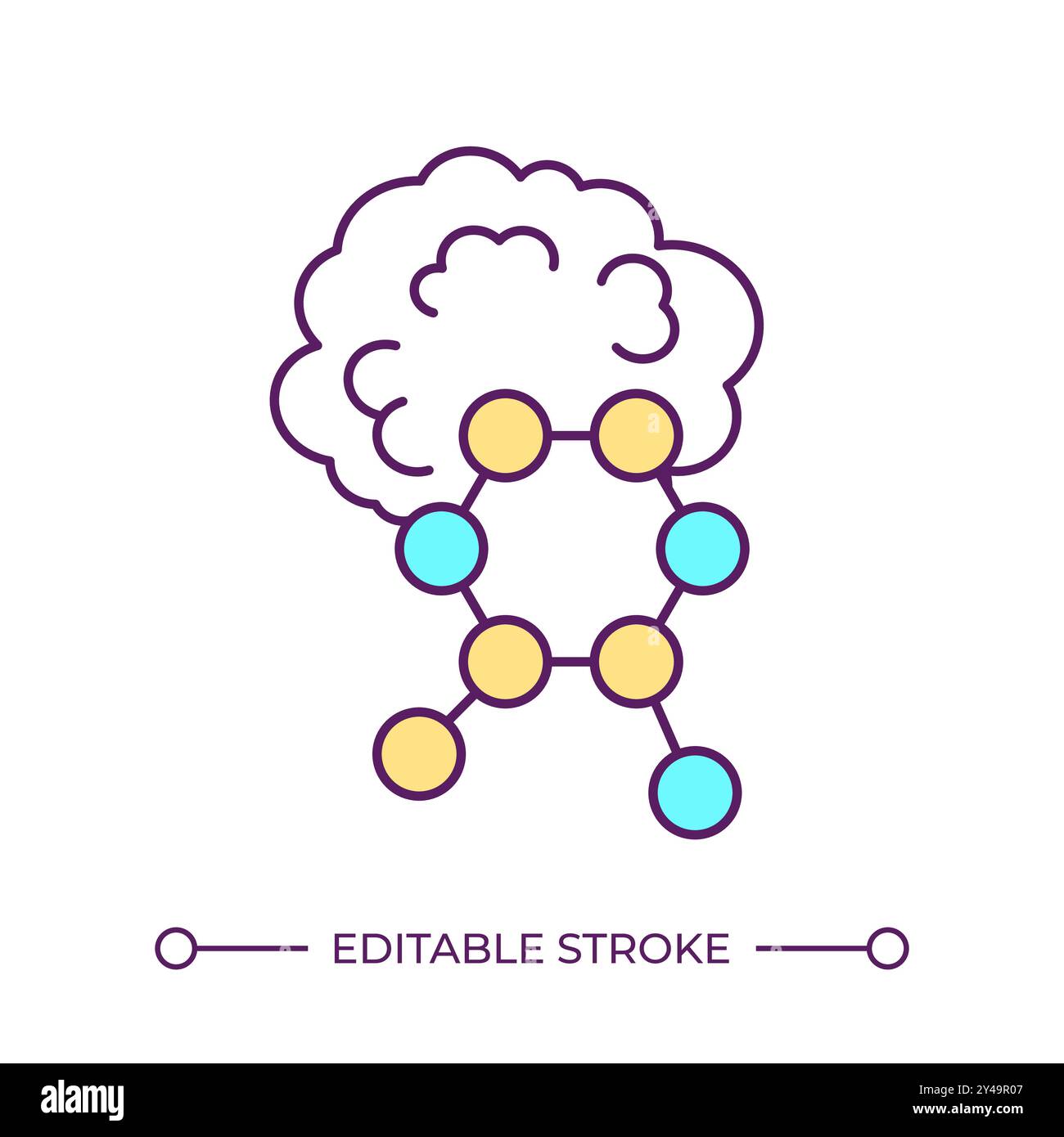 Chemical bond RGB color icon Stock Vector Image & Art - Alamy