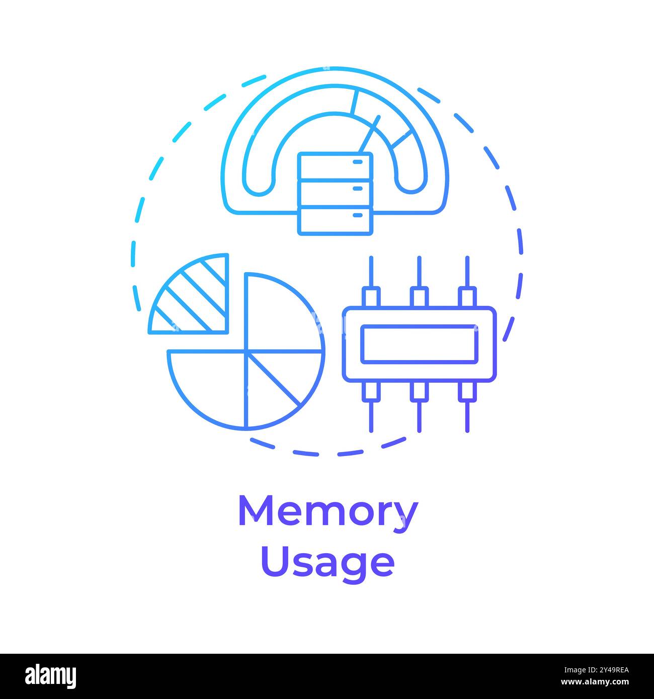 Memory usage blue gradient concept icon Stock Vector Image & Art - Alamy Memory usage blue gradient concept icon Stock Vector Image & Art - Alamy