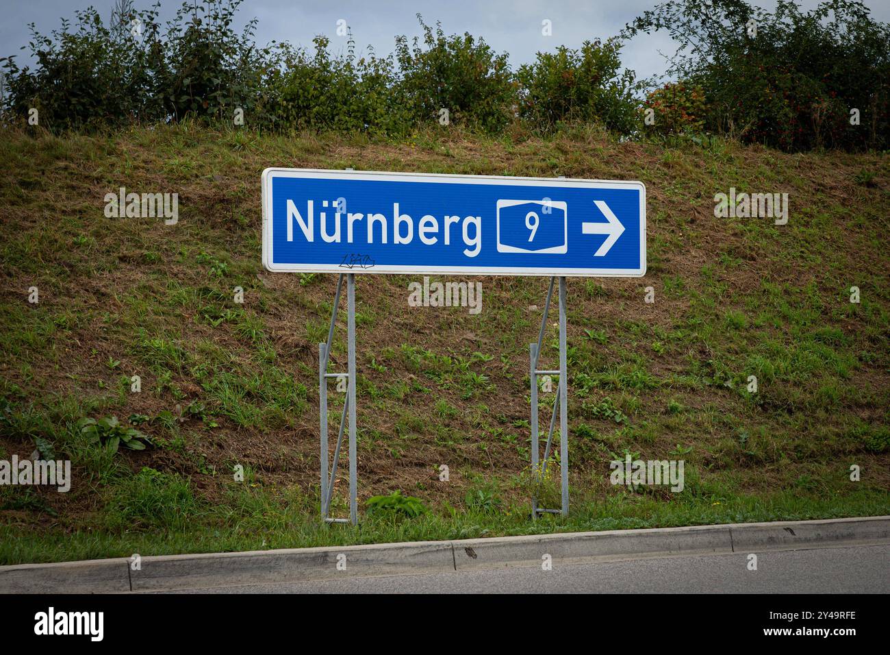 Deutschland 12. September 2024: Im Bild: Ein Verkehrsschild an der ...