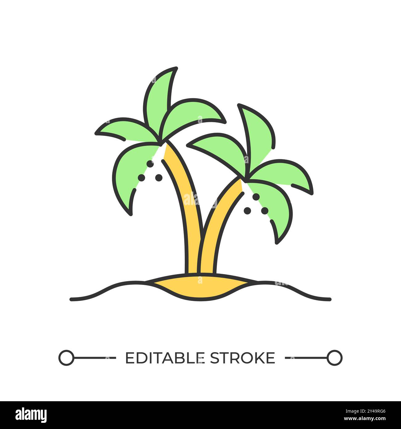 Palms RGB color icon Stock Vector Image & Art - Alamy