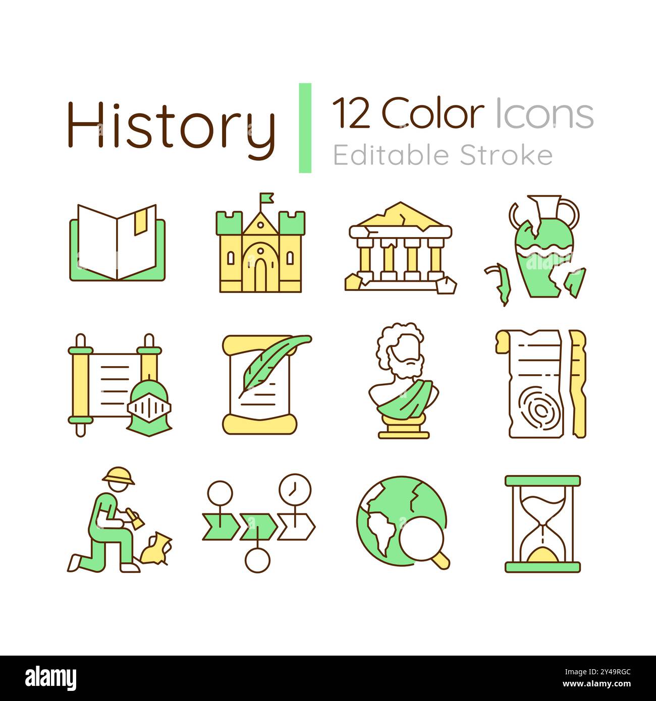 School subject concept history hi-res stock photography and images - Alamy