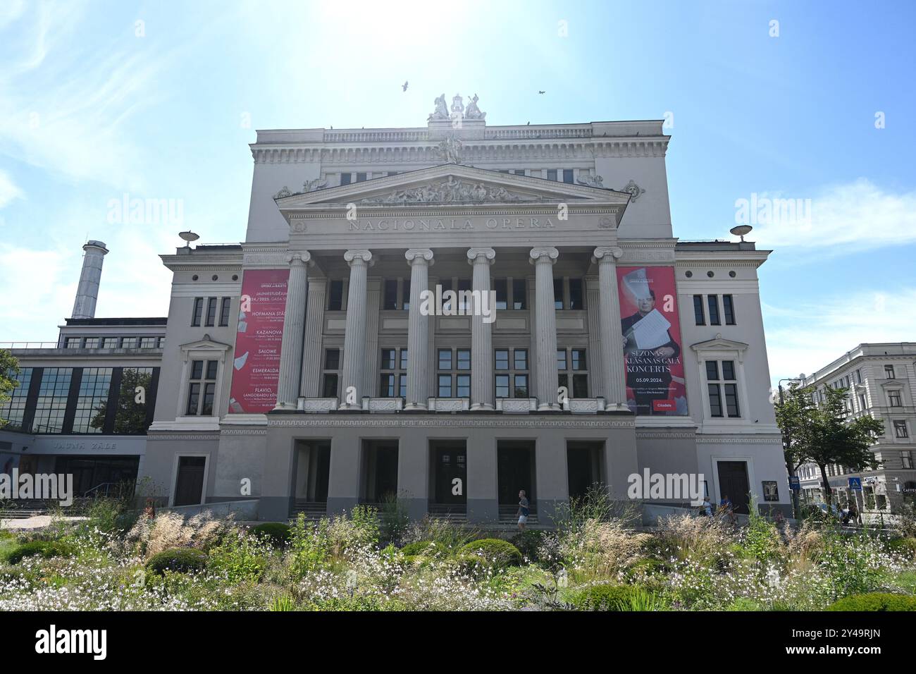 Riga, Latvia- July 23, 2024: Latvian National Opera in Riga Stock Photo ...