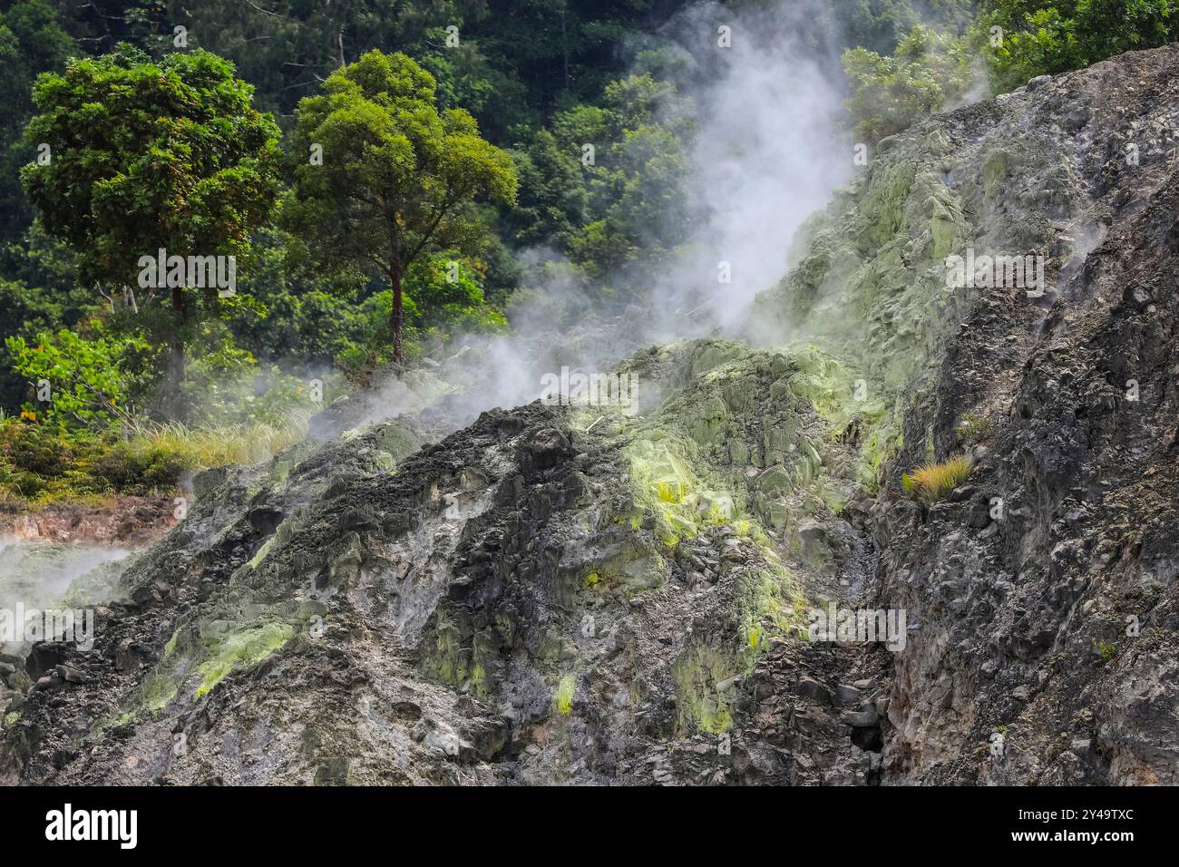 Bukit Kasih tourist park with volcanic fumarole fields, a peace tower ...