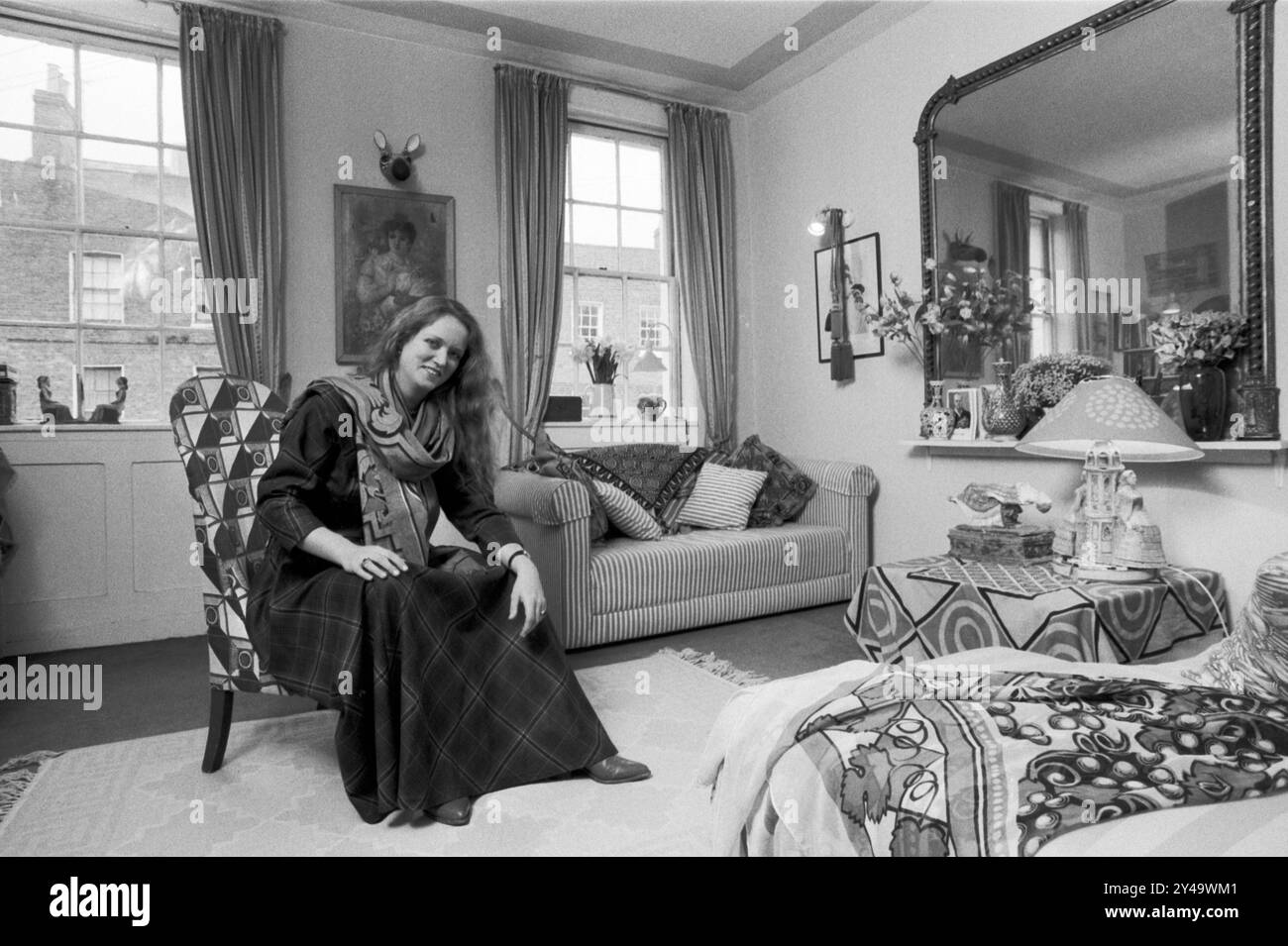 Cressida Bell, textile designer at home. Quentin Bell was her father ...
