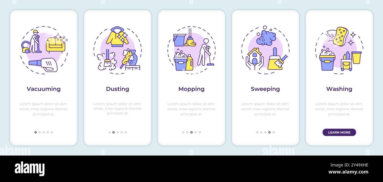 Methods of cleaning onboarding mobile app screen Stock Vector Image ... Methods of cleaning onboarding mobile app screen Stock Vector Image ...