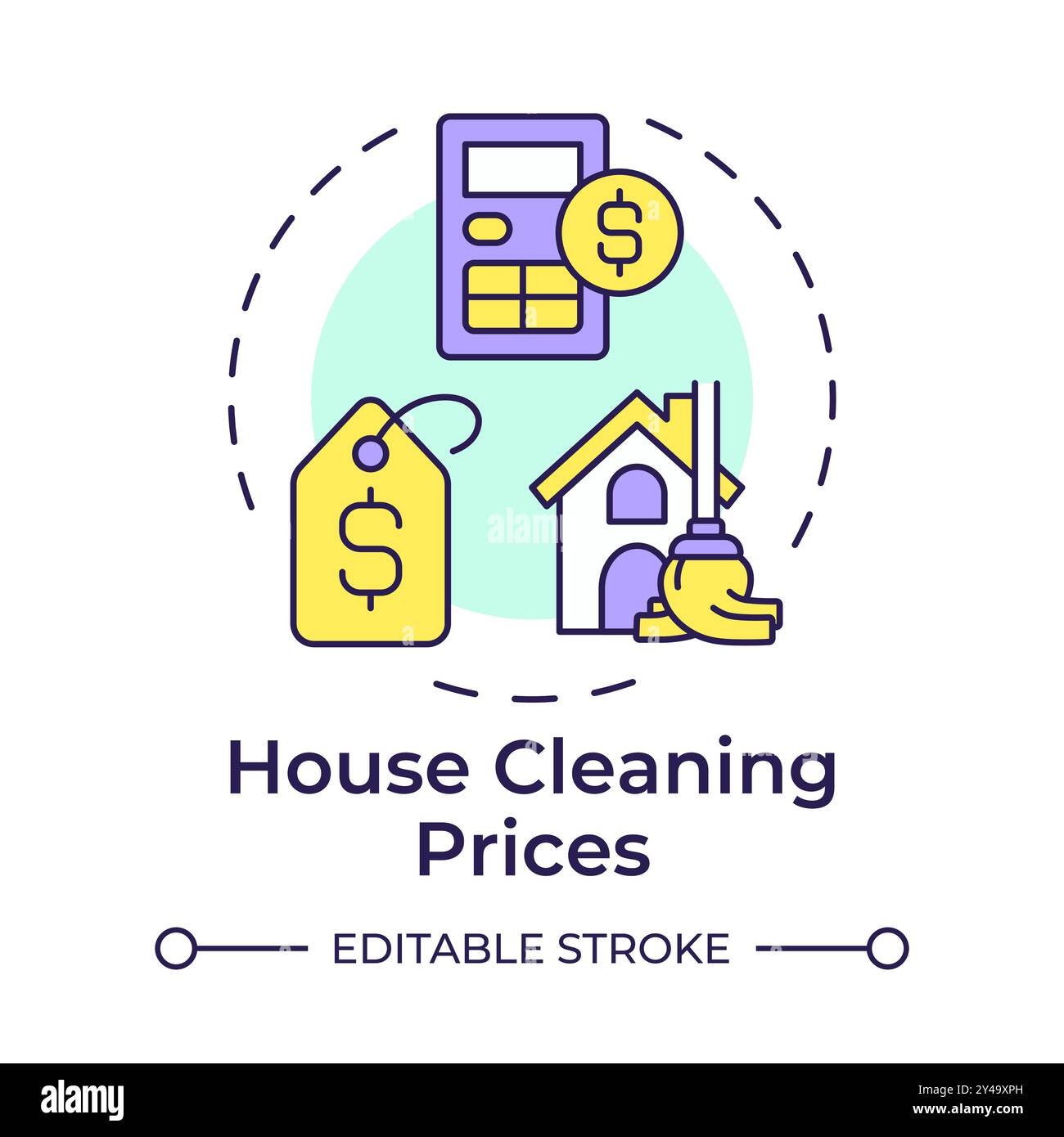 House price creative icon Stock Vector Images - Alamy