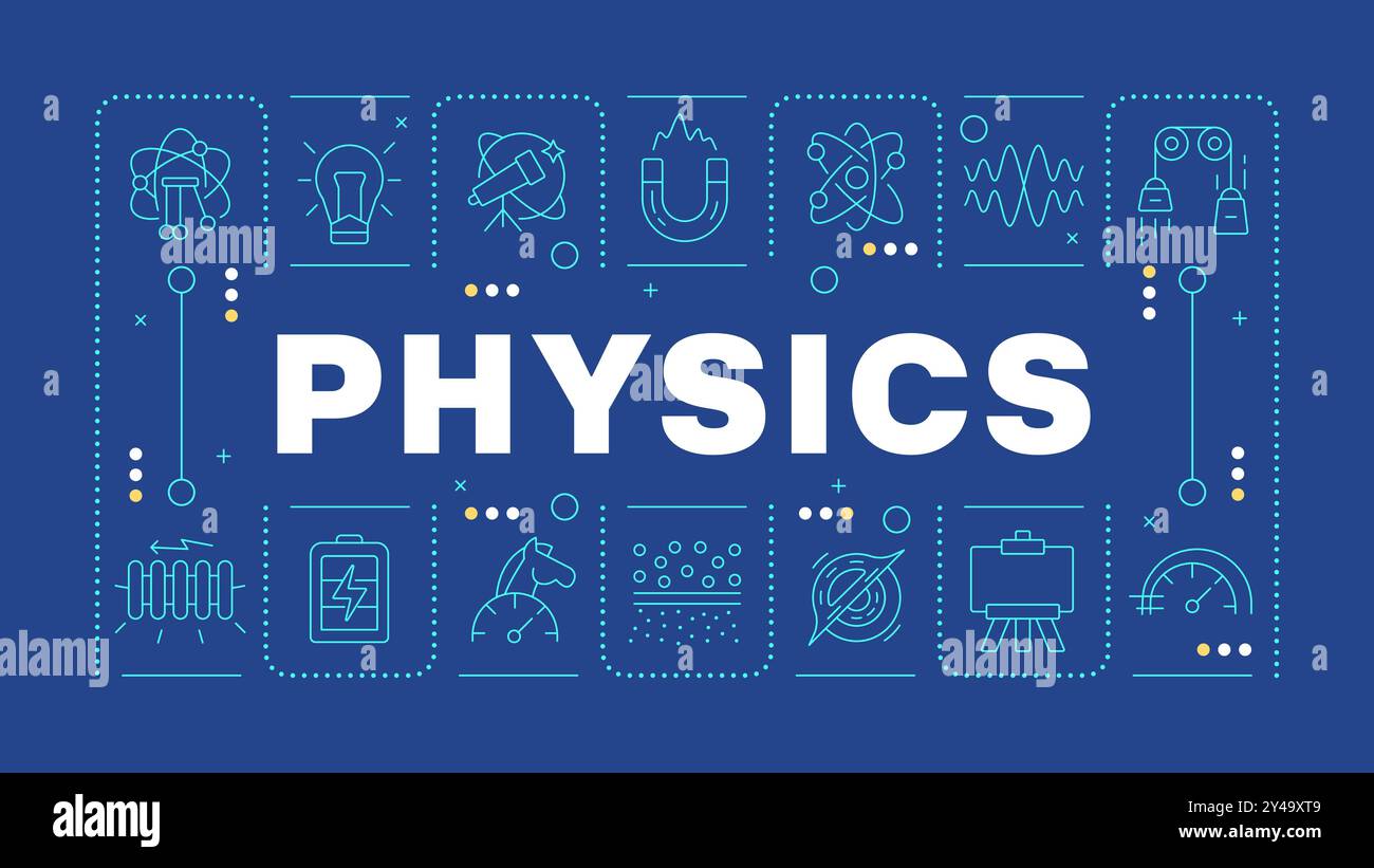 Physics blue word concept Stock Vector Image & Art - Alamy