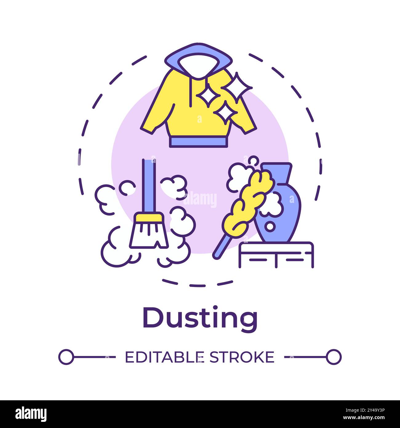 Dusting drawing Stock Vector Images - Alamy