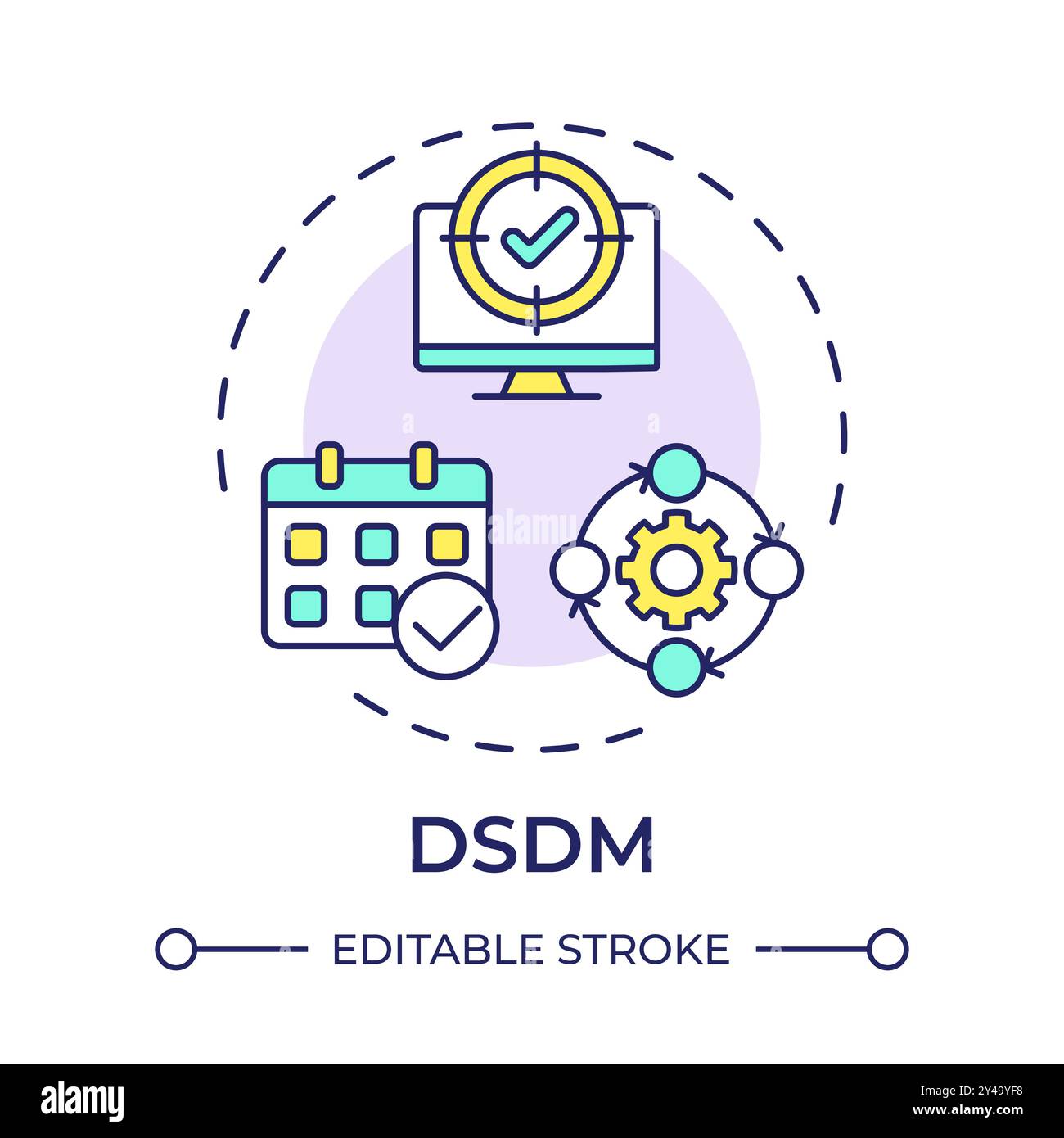 DSDM multi color concept icon Stock Vector Image & Art - Alamy